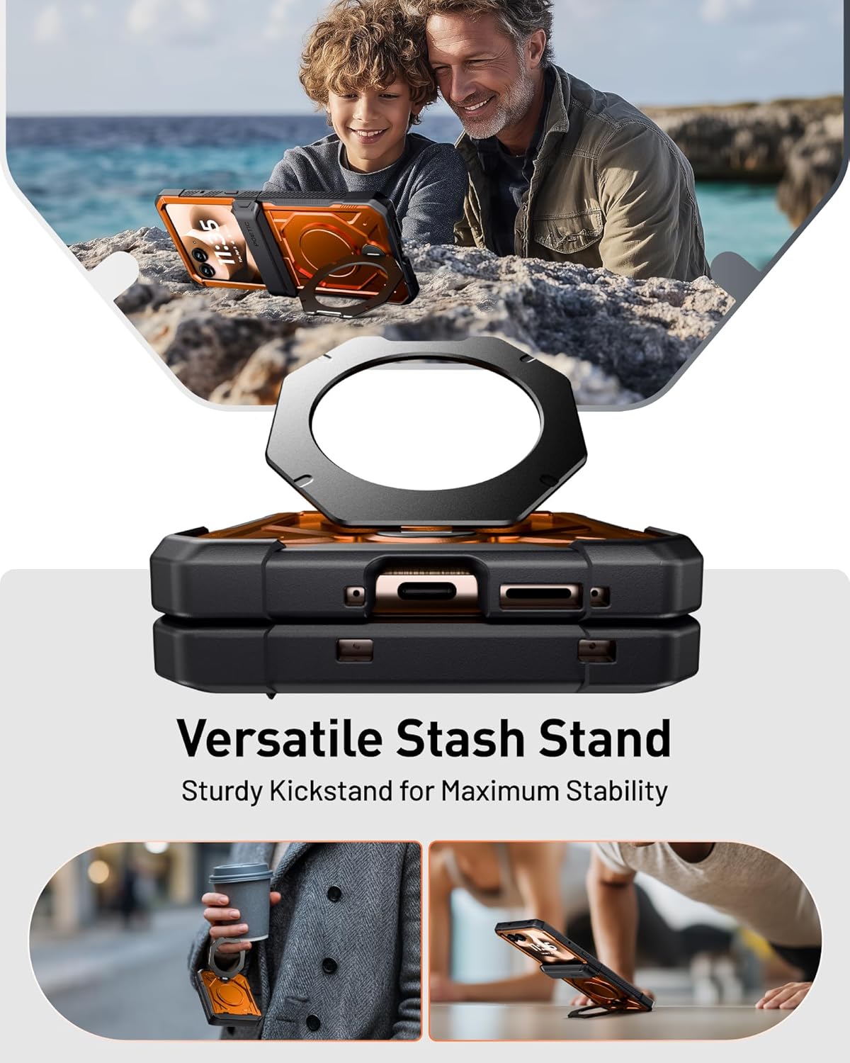 Moto Razr Ultra 2026/2025/2024 Magnetic Ring Kickstand – Poetic Cases