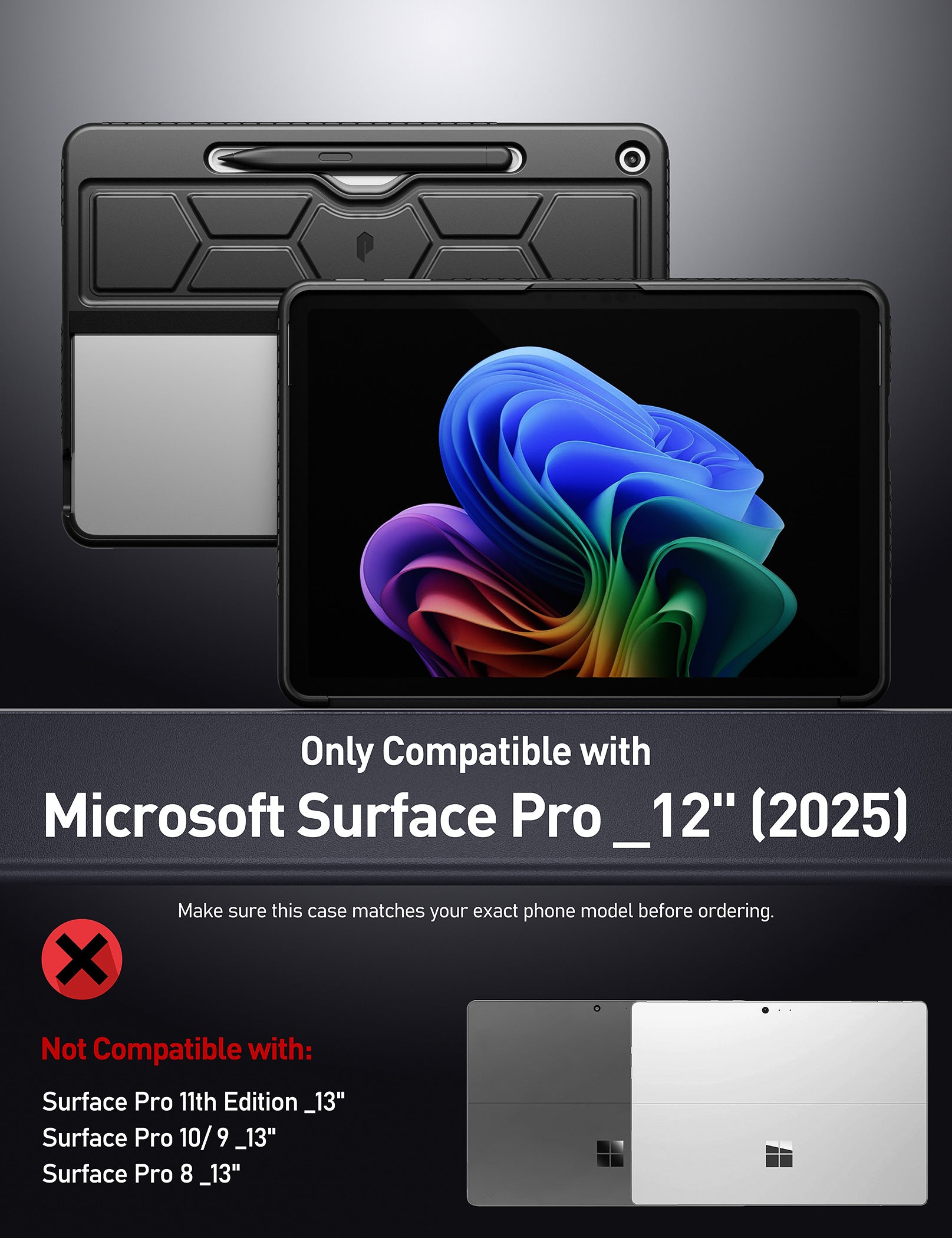 Microsoft Surface Pro 12 inch 2025 Case – Poetic Cases